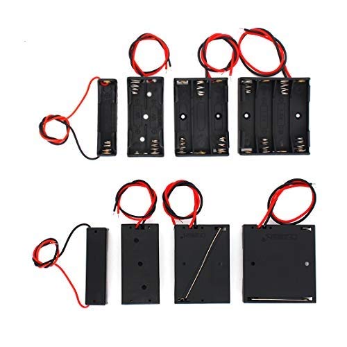 AA Battery Holder Bundle Case Back Cover Connector Storage Box with ...