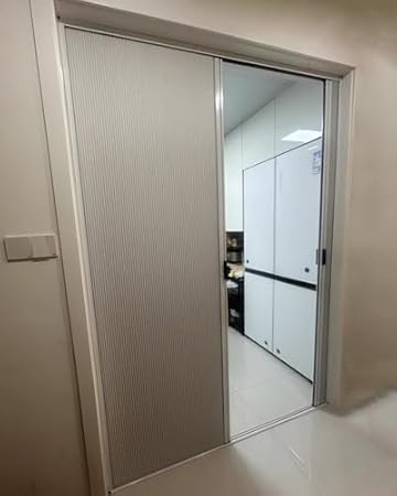 Customizable Concertina Folding Door - No Drill Sliding Room Divider ...