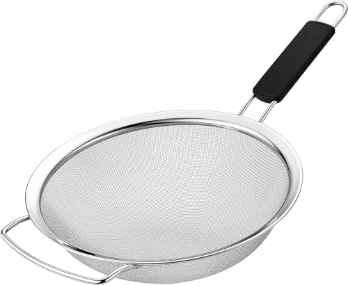 Amazon.com: HERLIG™ Large Fine Mesh Strainer with Handle Large, 9 ...