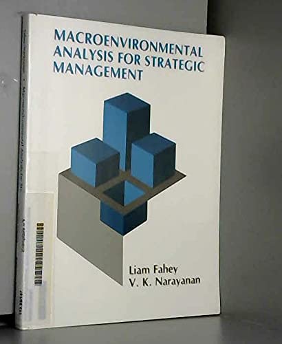 Macroenvironmental Analysis for Strategic... by Fahey, Liam
