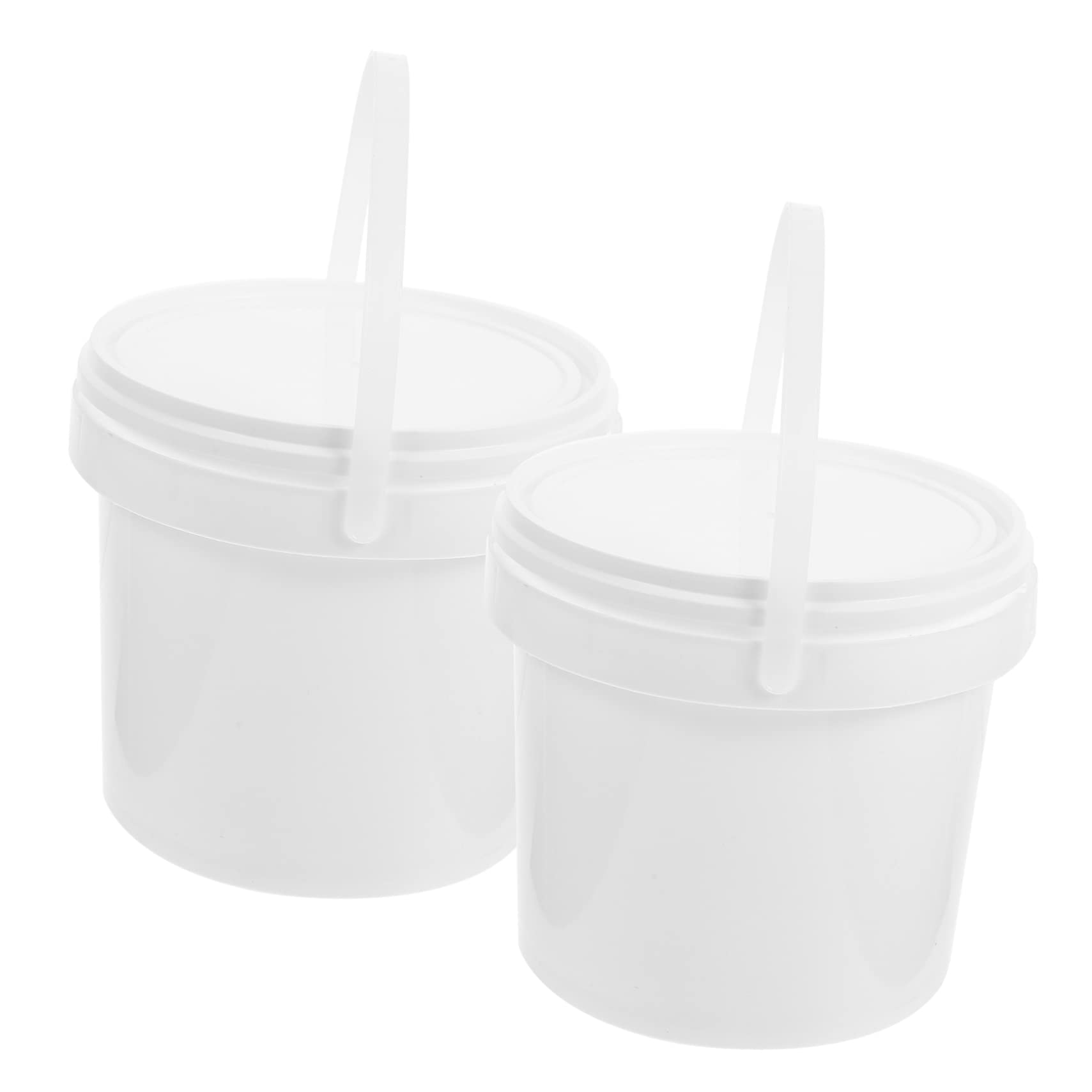Amazon.com: Healeved 2pcs Storage Bucket White Pails and Lids Fishing ...