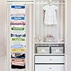 Amazon.com: AELS 6-Shelf Weekly Clothes Organizer Set of 2, Hanging ...