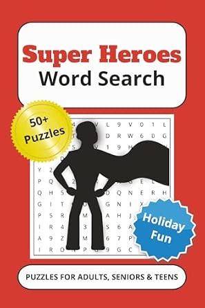 Super Heroes Word Search Puzzle Book: Word Searches with Easy to Read ...