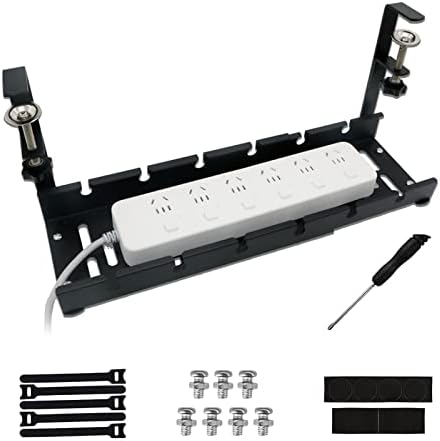 Amazon.com: Cable Management Tray Under Desk, XRC No Drill Standing ...