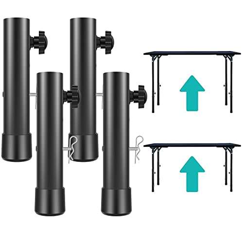 Rallonges de pieds de table pliantes en acier robuste avec boulons de ...