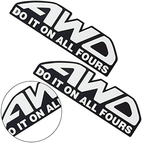 Amazon.com - 2 Pack AWD Do It On All Fours Decals Stickers Vinyl ...