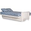Amazon.com: White Cottage Storage Drawers Wooden Futon Frame - Full ...