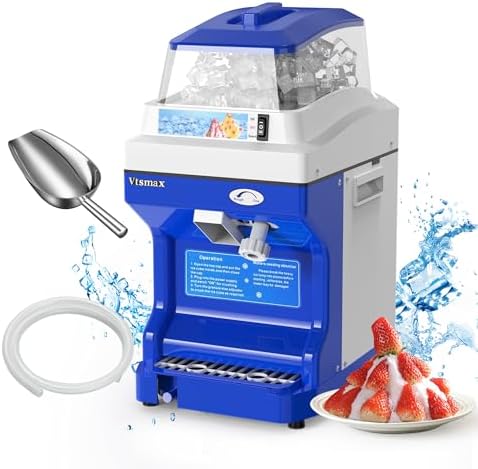 Amazon.com: Vtsmax Electric Shaved Ice Machine, 300W Ice Shaver Ice ...