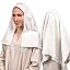Amazon.com: PROCOS Women's Medieval White Veil Renaissance Hat Scarf ...