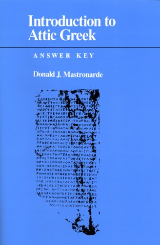 Amazon | Introduction to Attic Greek ANSWER BOOK | Mastronarde, Donald ...