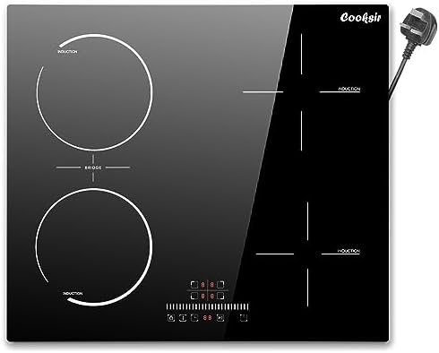 Cooksir Plug in Induction Hob 4 Zone, Electric Hob 60CM with Flexible ...