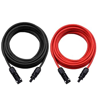 Amazon.com: ZOOKOTO 1500V 10 feet 10AWG Solar Panel Extension Cable ...