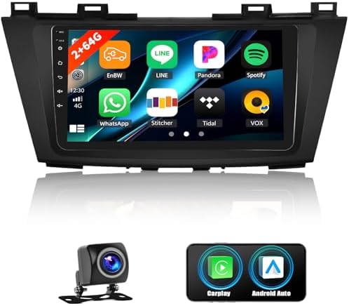 Amazon.com: Car Radio Stereo for Mazda 5 CW 2010-2015,2+64G Android 13 ...