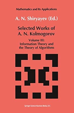 Amazon.com: Selected Works III: Information Theory and the Theory of ...