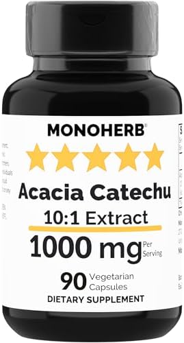 Amazon.com: MONOHERB Acacia Catechu Extract 1000 mg - 90 Vegetarian ...