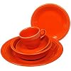 Amazon.com | Fiesta 5-Piece Place Setting, Poppy: Dinnerware Sets