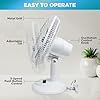Amazon.com: Comfort Zone 16-Inch Oscillating Table Fan & Desk Fan – 3 ...