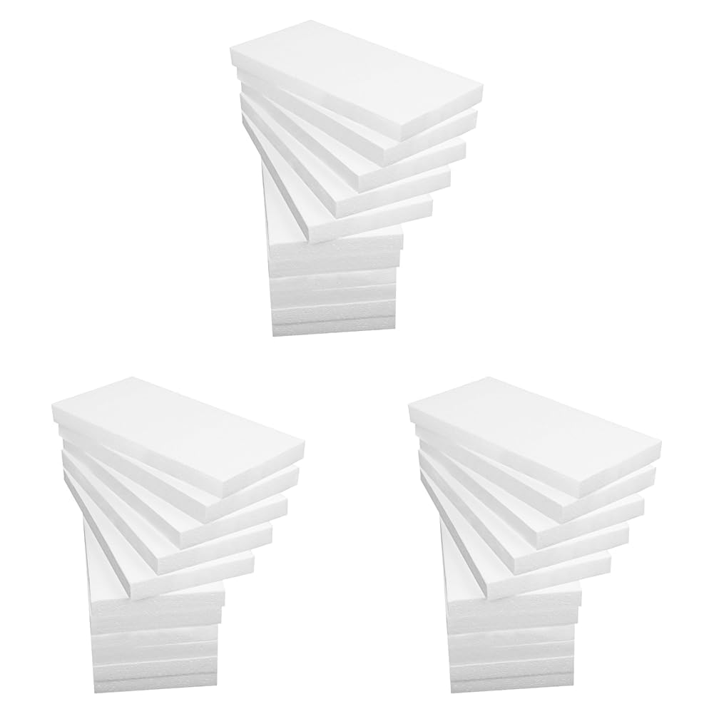 Aselected 15Pcs Styrofoam Blocks For Porject 30 X 15 X 2.5Cm ...
