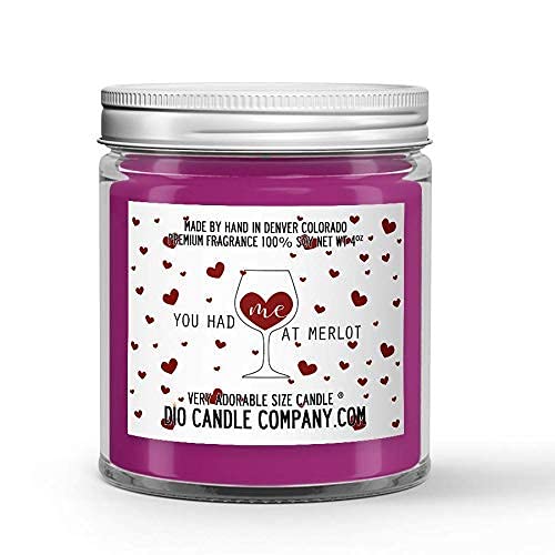 Amazon.com: Merlot Candle (4oz) Red Wine Scented Soy : Home & Kitchen