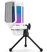 TONOR Gaming USB Microphone with Adjustable RGB Modes & Brightness ...