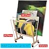 Amazon.com - MEEDEN Wood Large Print Rack with Castors, Artist Storage ...
