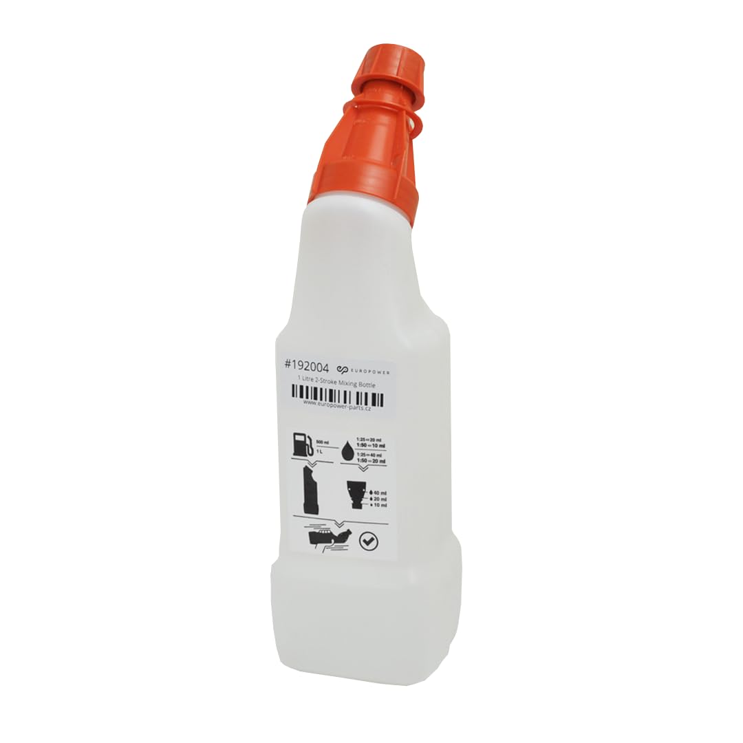 Mixing Bottle 1 Litre 2 Stroke RocwooD Translucent Bottle Orange ...