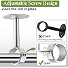 Amazon.com: Ceiling Curtain Rod Holders, Heavy Duty Curtain Rod ...