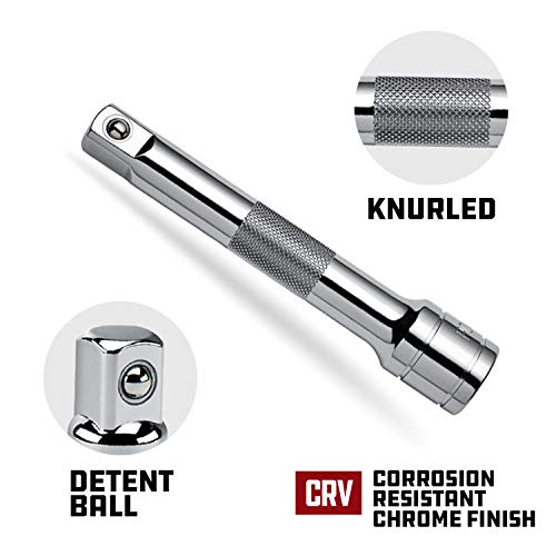 Powerbuilt 4 Piece Extension Bar Set, 3/8 Inch Drive, Socket Extender ...