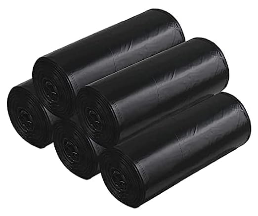 Agroha Garbage Roll 19x21 Inches 150 Bags (5 rolls) Dustbin Bag/Trash ...
