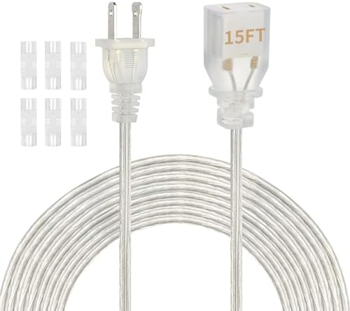 Amazon.com: Zlierop Clear Extension Cord, UL-Certified Thin Extension ...