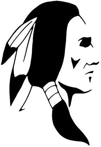 Amazon.com: Native American Indian Man - Sticker Graphic - Auto, Wall ...