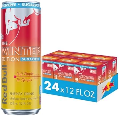 Amazon.com : Red Bull Sugar-Free Fuji Apple and Ginger Winter Edition ...