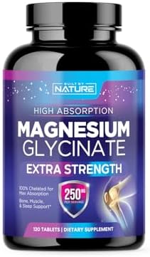 Amazon.com: Magnesium Glycinate 250mg - High Absorption Chelated ...