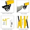 Amazon.com: KENNISI Expandable Metal Barricade, 11 Feet, Mobile Safety Barrier Gate with Casters ...