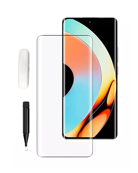 Premium Tempered Glass Design for Realme 10 Pro Plus Advanced Border ...