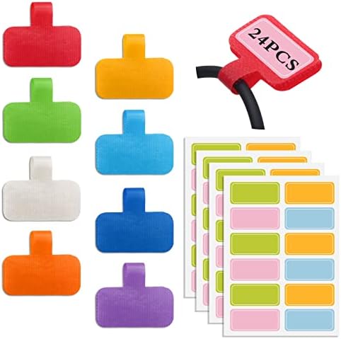 Amazon.com : HVSWLY 24PCS Cable Labels,Reusable Wire Labels,Large Size ...