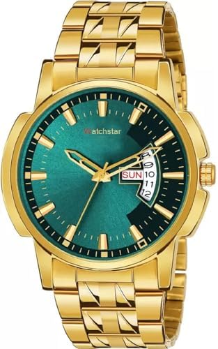 Buy AXTON Green Color Dial Golden Chain Men Analog Watch at Amazon.in