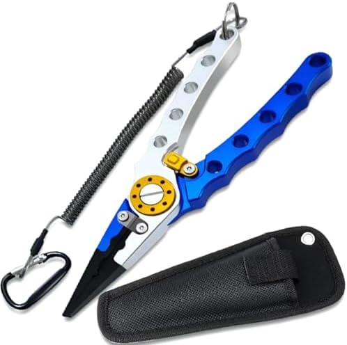 Amazon.com: FLISSA 8 Inch Fishing Pliers, Safety Lock Design Fish ...