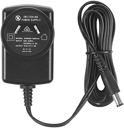 AC to DC 9V 1A Power Supply Adapter, Plug 5.5mm x 2.1mm, Center ...