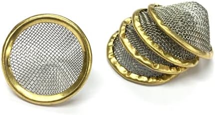 Fenny’s Creations 12mm Pipe Screens Gauze Conical Steel Brass Filter ...