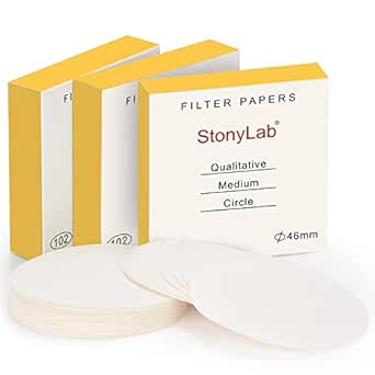 stonylab QualitativeFilter Paper Circles, 3-Box 46 mm Diameter ...