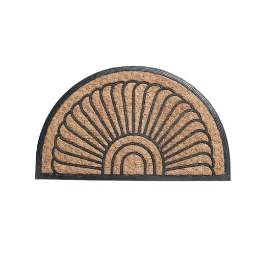 Buy Coirpillar Semi-Circle Coir Door Mat | D-Shape Non-Slip Natural ...