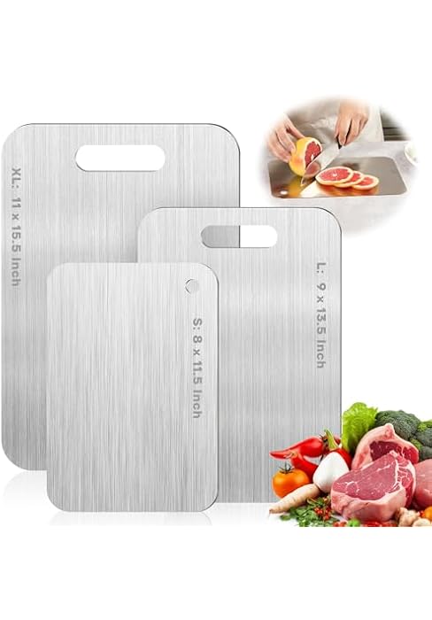 Amazon.com: Katori Titanium Cutting Boards for Kitchen-100% Pure ...