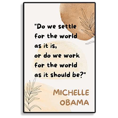 Amazon.com: Inspirational Feminist Poster - Michelle Obama Quote ...
