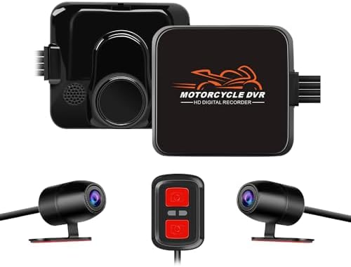 Amazon.com: VSYSTO Motorcycle Dash Cam, HD1080P Night Vision Front and ...