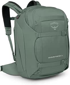 Amazon.com: Osprey Sojourn Porter 30L Travel Backpack, Koseret Green ...