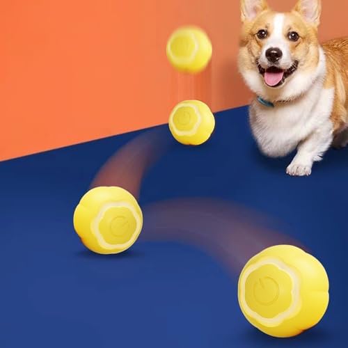 Smart Interactive Dog Toy, Automatic Moving Bouncing Rotating Ball ...