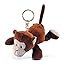 Amazon.com: Puzzled Monkey Plush Keychain Stuffed Animal Toy - Soft ...