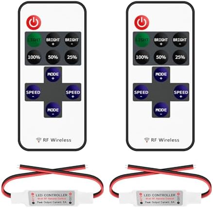 DC5V/12V/24V RF Wireless Remote LED Controller,Addressable Mini LED ...