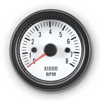 MOTOR METER RACING 52mm 2-1/16" Universal Electrical Tachometer 8000 ...
